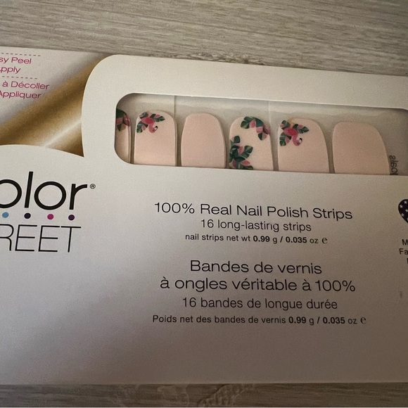 Color Street | Makeup | Color Street Pink Floral Nail Polish Strips ...